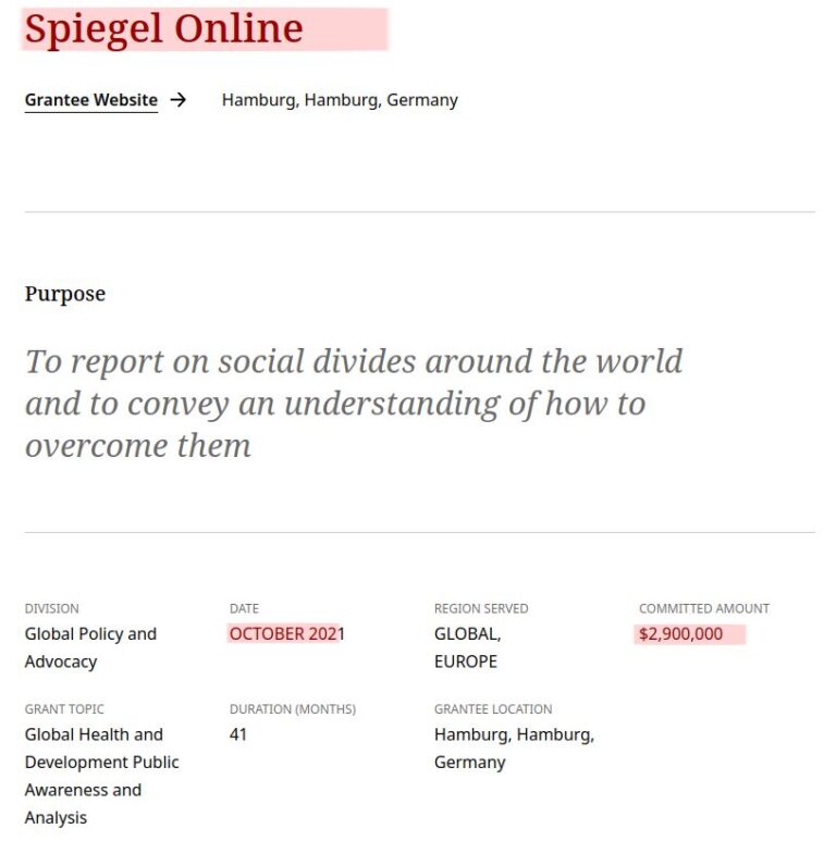 Der Spiegel erhält 2,9 Millionen Dollar Spende von der Bill & Melinda ...